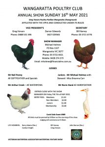 Wangaratta poultry club show 2021 | Poultry Stud Breeders & Exhibitors ...